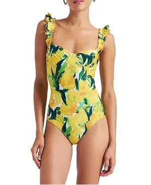 La DoubleJ Boop One-piece Swimsuit - Zesty Yellow