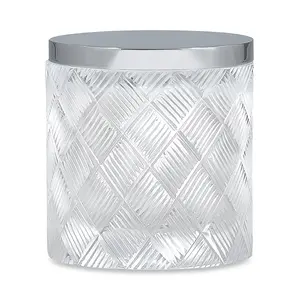 LABRAZEL Basketweave Canister - Clear