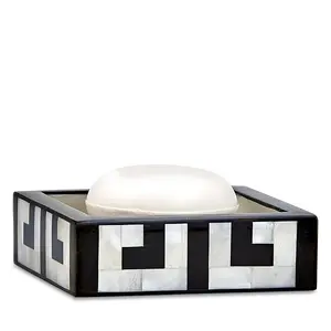 LABRAZEL Greek Key Soap Dish - Ivory