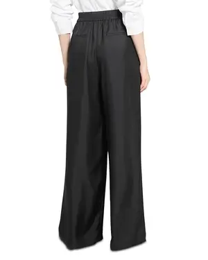 Theory Silk Wide Leg Pants