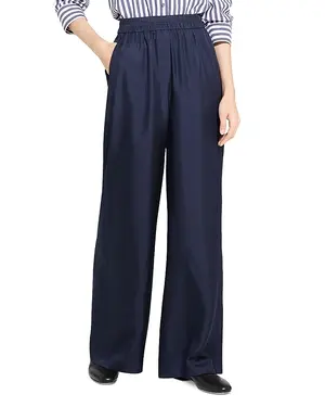 Theory Silk Wide Leg Pants - Nocturnal Way