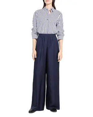 Theory Silk Wide Leg Pants - Nocturnal Way