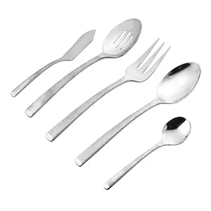 RICCI ARGENTIERI Stainless Steel Birchwood Mirror 45 Piece Flatware Set, Service For 8 - Silver