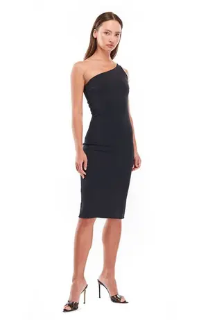 MOTHER OF ALL Lauren One Shoulder Midi Dress