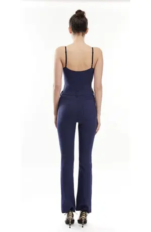 MOTHER OF ALL Kathrine Straight Leg Pants - Navy