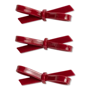 WET BRUSH Iridescence Icon Bow Hair Clips - Cherry