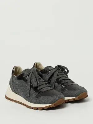 Brunello Cucinelli Lace-up Sneakers - Grey