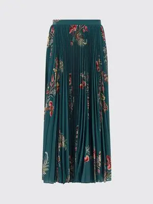 Floral Pleated Skirt