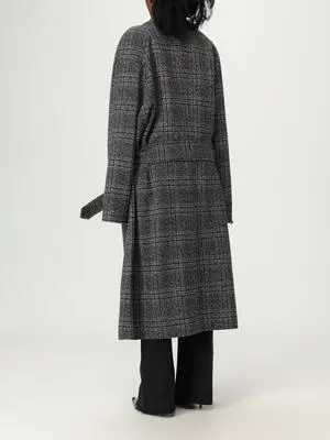 Balenciaga Checked Belted Coat