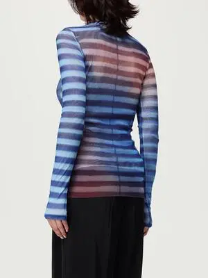 JEAN PAUL GAULTIER Striped Mesh Top