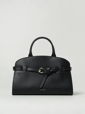COCCINELLE Top Handle Bag With Buckle Detail - Black