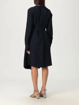 Emporio Armani Long Sleeve Belted Dress