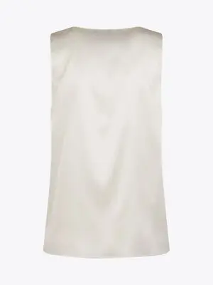 Emporio Armani Stretch Silk V-neck Top