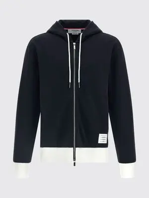 Thom Browne Zip-up Hoodie - Blue