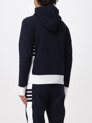 Thom Browne Zip-up Hoodie - Navy