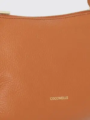 COCCINELLE Rebekka Grained Leather Mini Shoulder Bag - Brick Red