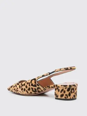 AQUAZZURA Leopard Print Slingback Pumps - Natural