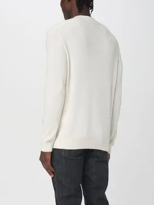 Emporio Armani Ribbed High Neck Pullover - Ice