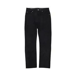 PURPLE BRAND Leather Relaxed Fit Skinny Jeans - Black