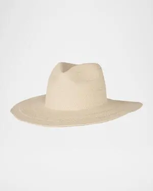 Janessa Leoné Capri Straw Panama Hat - Natural