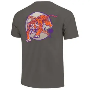 IMAGE ONE Clemson Tigers Palmetto C Baseball T-shirt