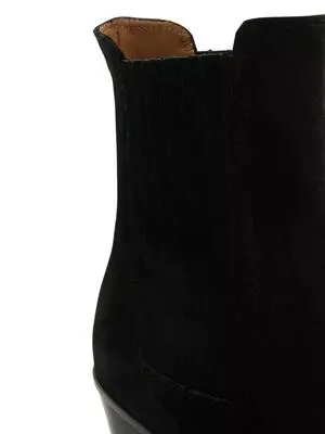 Paris Texas Elastic-panel Pointed-toe Boots - Black