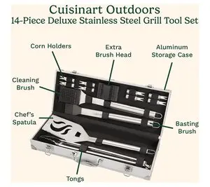 CUISINART Deluxe 14-piece Grilling Tool Set