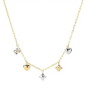 ANA LUISA Azura Charm Necklace - Two Tone
