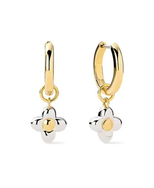ANA LUISA Liora Flower Hoop Earrings - Gold