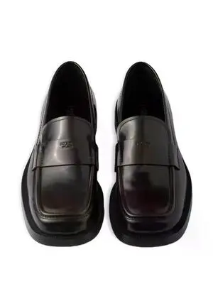 Prada Brushed Leather Loafers