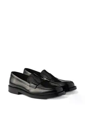 Prada Brushed Leather Loafers