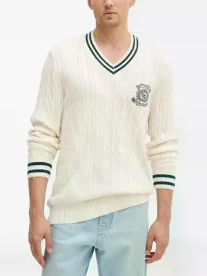 Guess V Neck Knitwear For Men