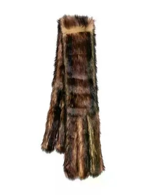 Simone Rocha Faux-fur Scarf - Brown