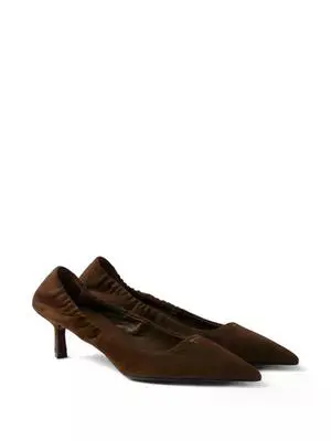Prada Pointed-toe Suede Pumps
