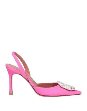 Amina Muaddi Slingback Pumps With Buckle - Fuchsia