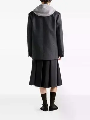 Prada Belted Pleated Skirt