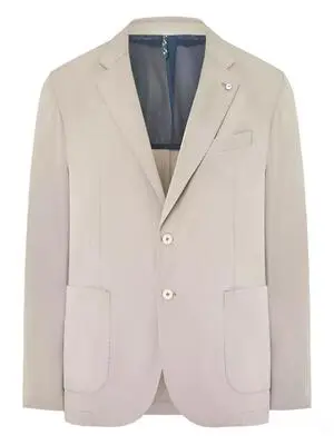 L.B.M. 1911 Button-fastening Patch-pocket Blazer - Neutrals