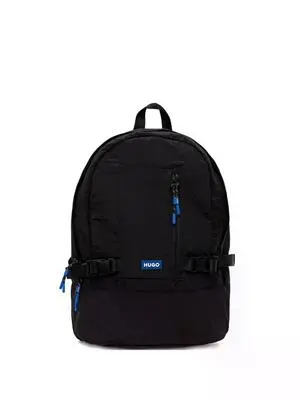 Hugo Logo-appliqué Backpack - Black