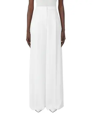 Women's White Wide-Leg Pants