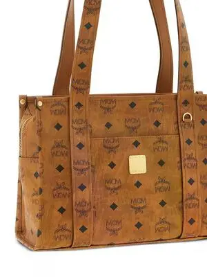 Mcm Visetos Monogram School Tote