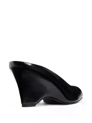 Khaite Wedge-heel Mules - Black