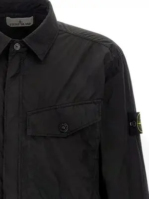 Stone Island Compass-motif Jacket - Black