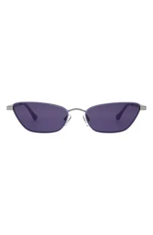 FLORENCE BY MILLS 56mm Cat Eye Sunglasses - Silver Purple