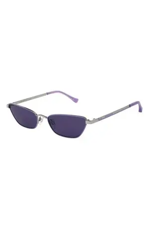 FLORENCE BY MILLS 56mm Cat Eye Sunglasses - Silver Purple