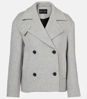 Proenza Schouler Double-breasted Cashmere Coat - Grey