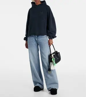 Balenciaga Alaska Suede Platform Mules - Black