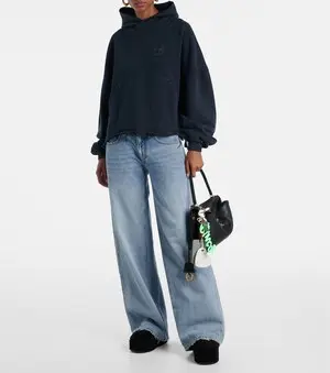 Balenciaga Suede Platform Mules - Black