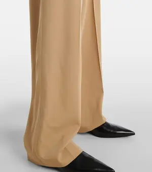 Ralph Lauren Corrine Low-rise Wool Wide-leg Pants