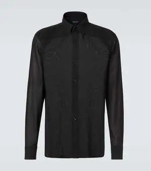 Men's Black Cotton Shirts