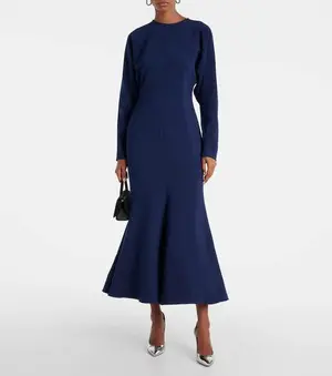 Costarellos Crêpe Maxi Dress